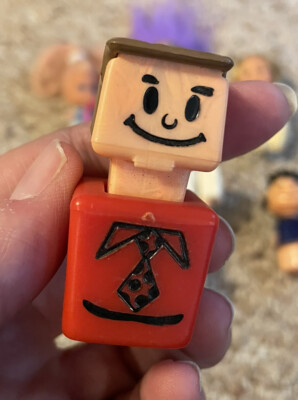 Vtg 1974 Playskool Blockhead McDonald’s Playset Businessman Square ...