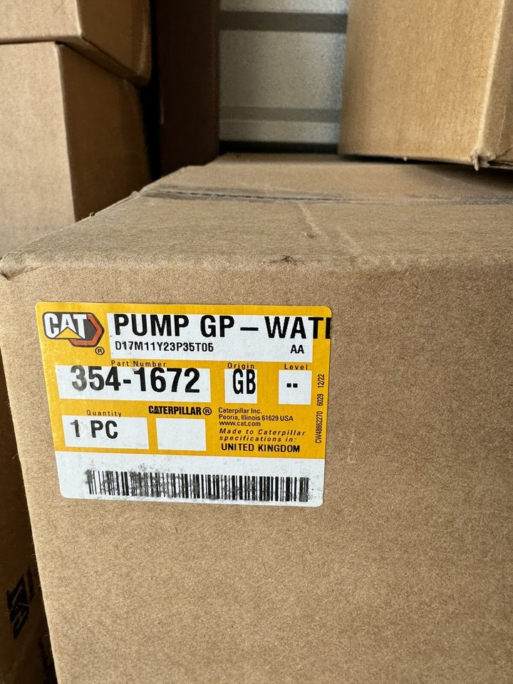 CAT 354-1672 WATER PUMP / NEW SEALED - FREE SHIPPING | eBay