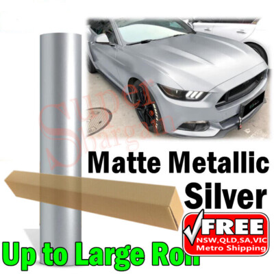 Matte Metallic Silver Car Vinyl Wrap Car Vinyl Sticker Decals Vinyl ...