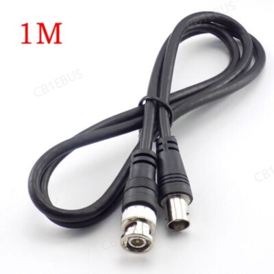 BNC Male To Female Extension Coaxial Cable RG59 Line Connector video ...