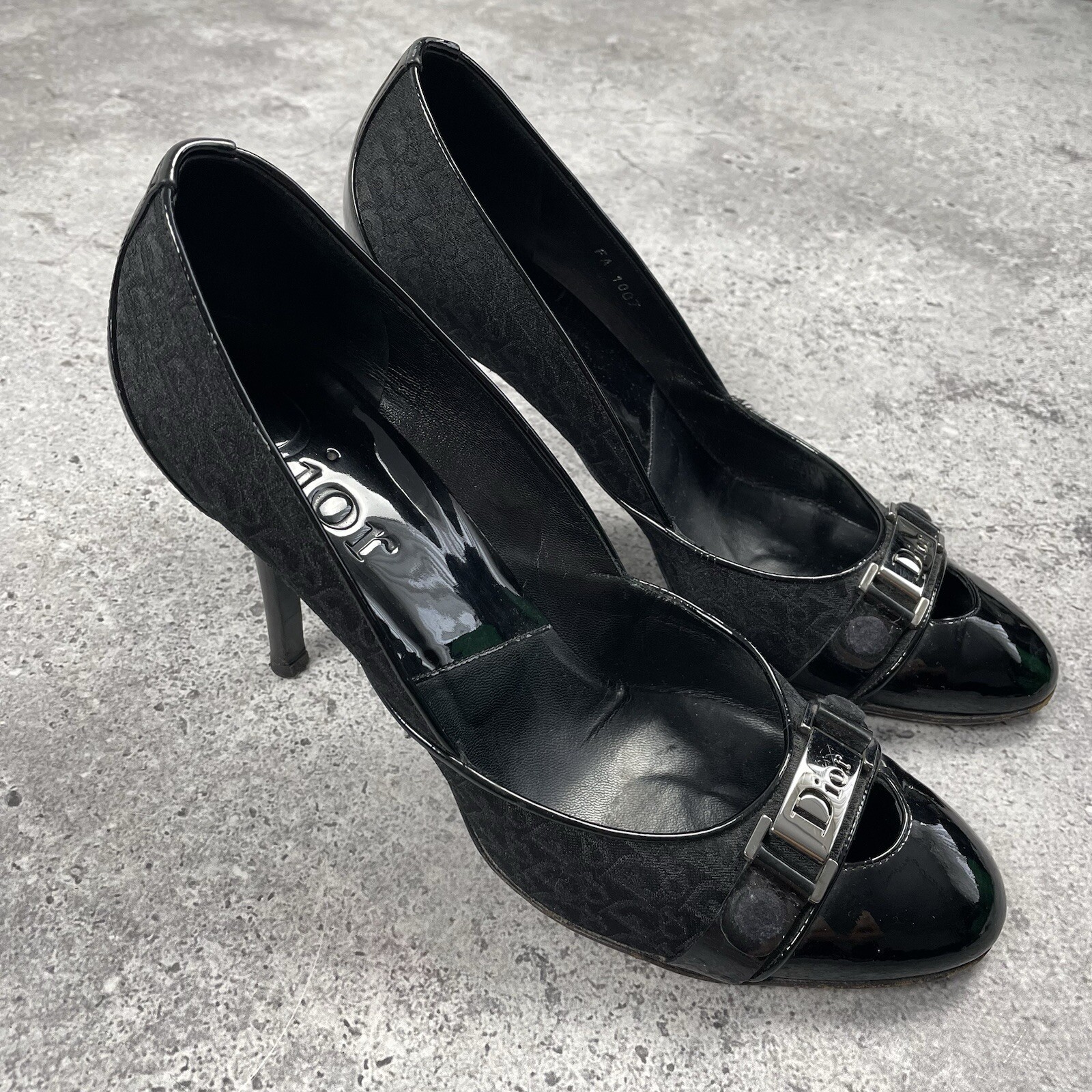 Vintage Christian Dior Monogram Logo Pumps Heels Size… - Gem