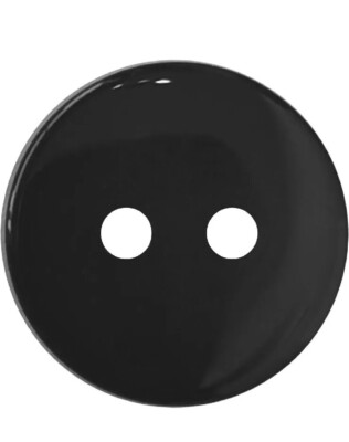 2 x large black buttons 30mm 2 holes round flat smooth finish. | eBay UK