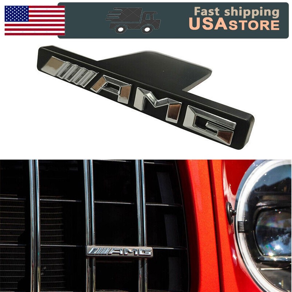 Front Grille Adhesive Badge Radiator Fit.For Mercedes.Benz GT63 C63 S63 ...