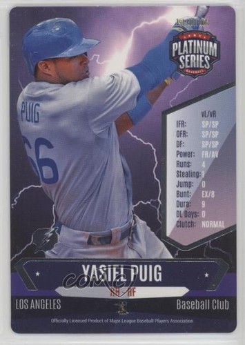 2015 Platinum Series Baseball 1st Edition Purple Yasiel Puig | eBay