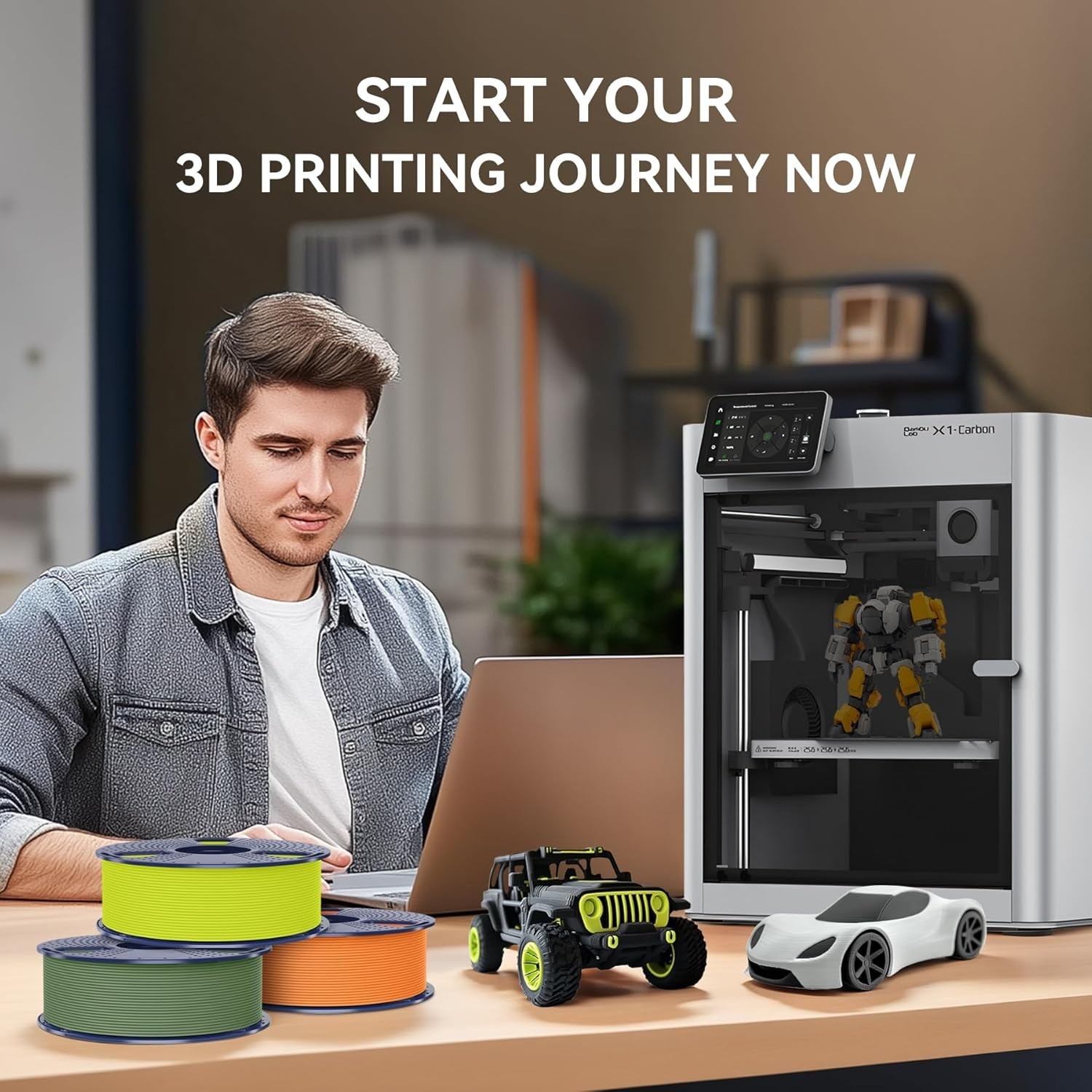 Paquete de filamentos para impresora 3D, PLA, 1,75 mm, multicolor, mate US NUEV | eBay