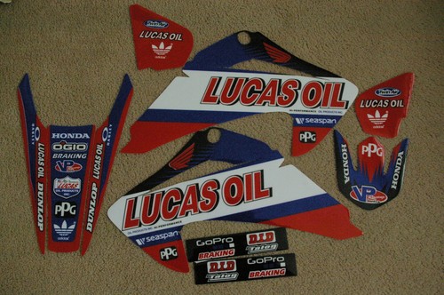 TEAM LUCAS OIL HONDA GRAPHICS HONDA 2003-2007 CRF150 CRF230 CRF150F ...