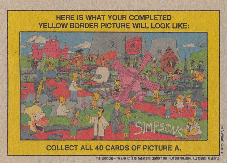 1990 The Simpsons Trading card TOPPS #87 | eBay