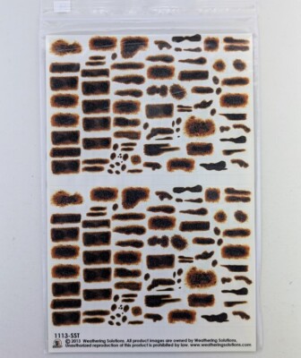 Weathering Solutions 1113-SST N Scale Rust & Damage Decals - New Old ...