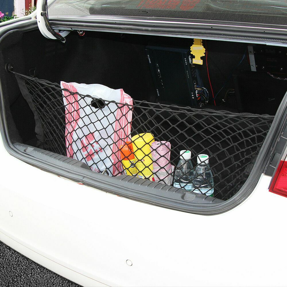 2x Nylon Car Trunk Rear Cargo Organizer Storage Elastic Mesh Net Holder ...