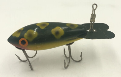Vintage Fishing Lure~Luxor Frog Rattle Bomber | eBay
