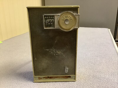 Vtg ZENITH Royal 400 All Transistor Portable Radio W/Kick Stand- Works ...