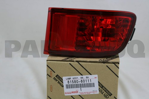 8158060111 Genuine Toyota LAMP ASSY, RR 81580-60111 | eBay