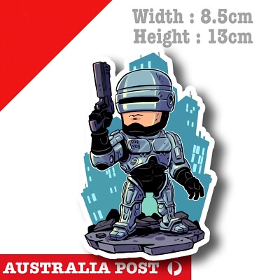 Robocop Police with Gun Out Laptop , Car Decal Sticker | eBay Australia