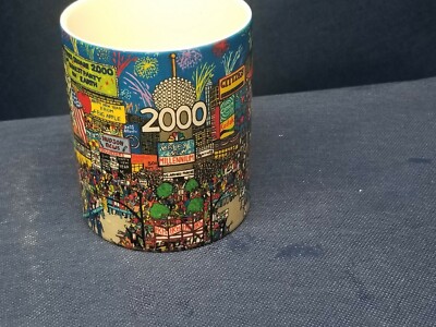 Year 2000 Millennium Mug of Times Square New York City EXCELLENT | eBay