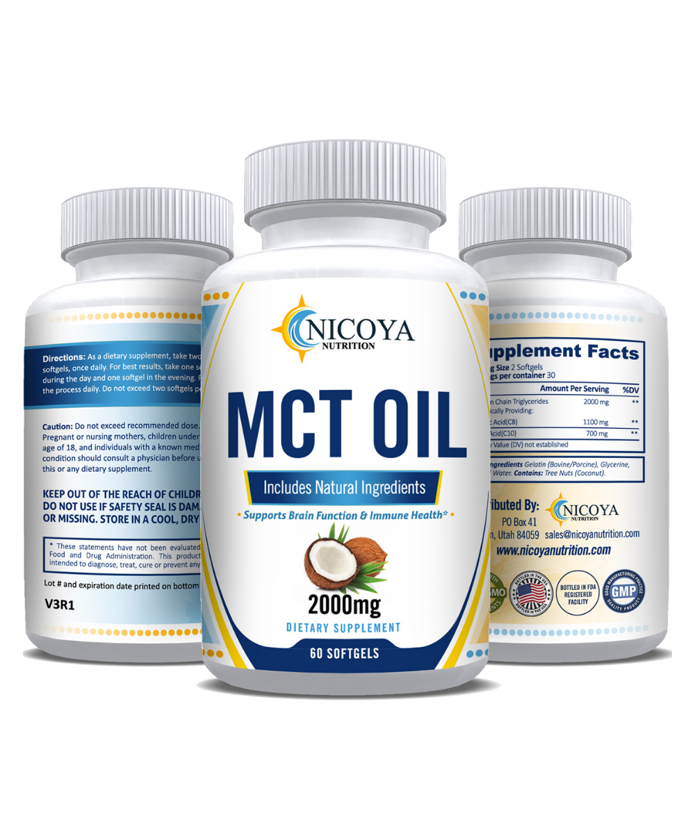 MCT Oil 2000mg - MCT Oil For Skin Care, Weight Loss, Immune Support ...