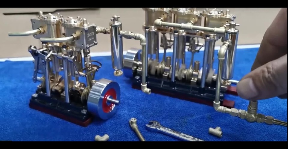 Powerful Reciprocating Steam Engine Model for 80-150cm Model Ship Toy ...