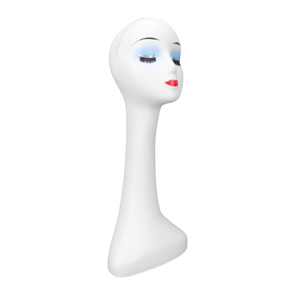 Female Mannequin Head Long Neck Female Head Model With Stable Base And ...
