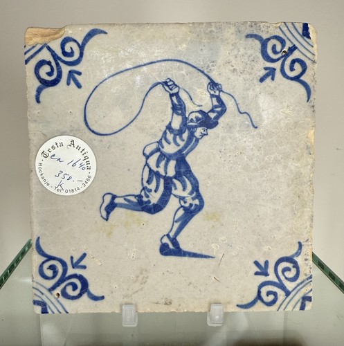Mid 17th Century Delft Tile - Jump Rope / Skipping c1640 | eBay