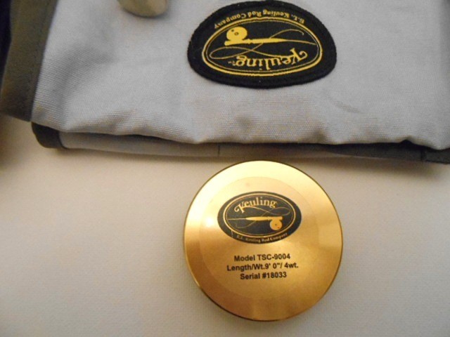 E.L. KEULING ROD COMPANY 9'0" 4 WT. 4PC UPLOCKING CARBON FIBER FLY ROD ...