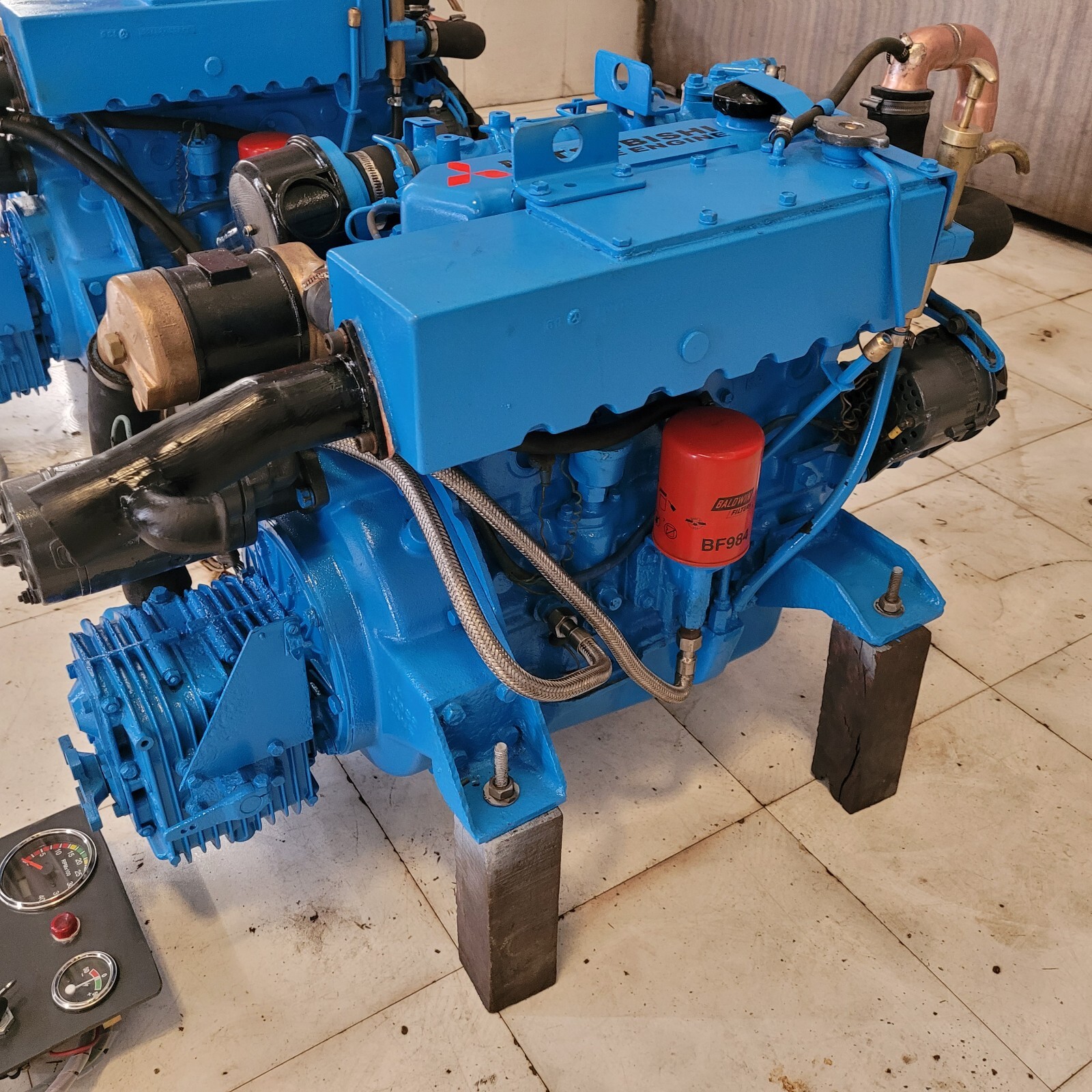 Mitsubishi S4-E2 70 hp marine HE cool diesel engine lifeboat Used ...