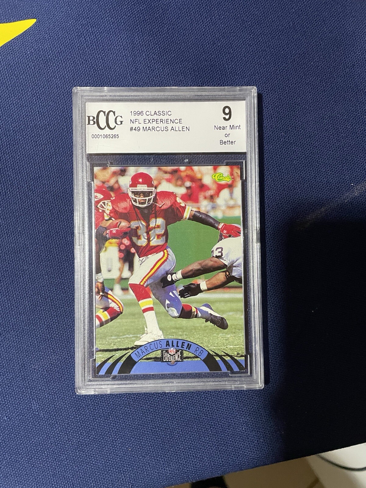 1996 Classic NFL Experience - #49 Marcus Allen HoF Running back Graded ...
