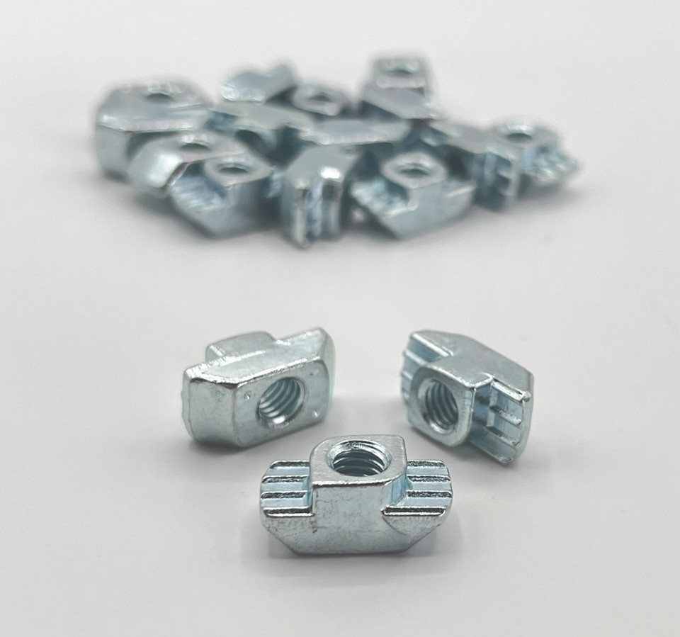 Drop T nut M 6 X 1.0 thread for 10 mm slot 45 series aluminum extrusion ...