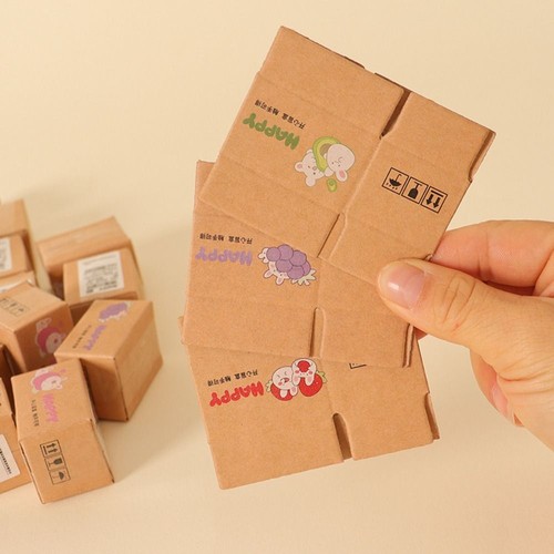 5Pcs 6 Styles Carton Express Box 1:12 Doll House Decor Dollhouse ...