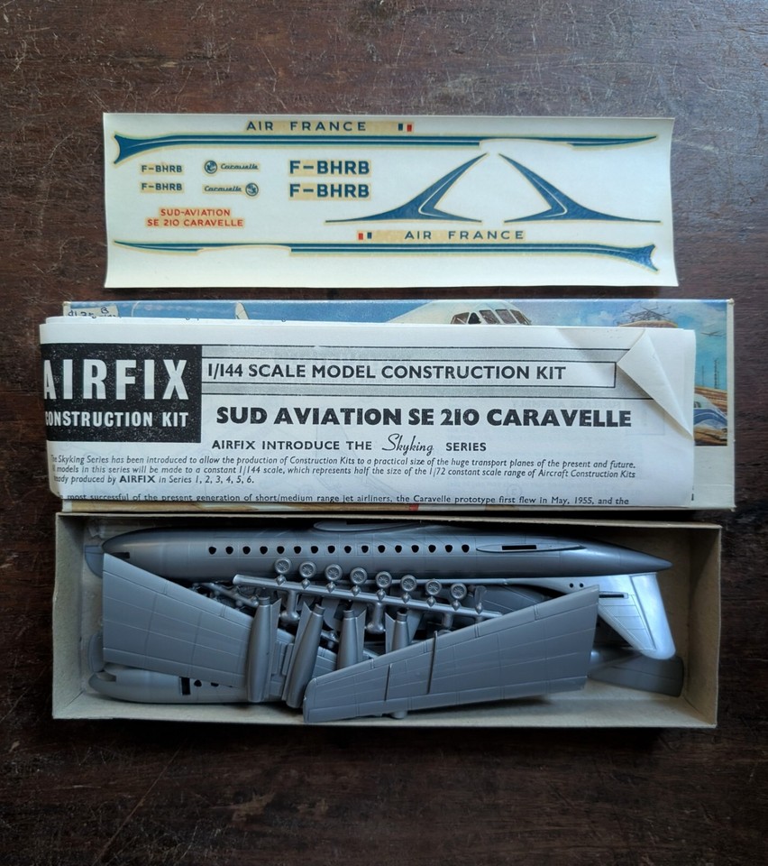 VINTAGE AIRFIX SUD AVIATION SE 210 CARAVELLE MODEL AIRCRAFT KIT - 1:72 ...