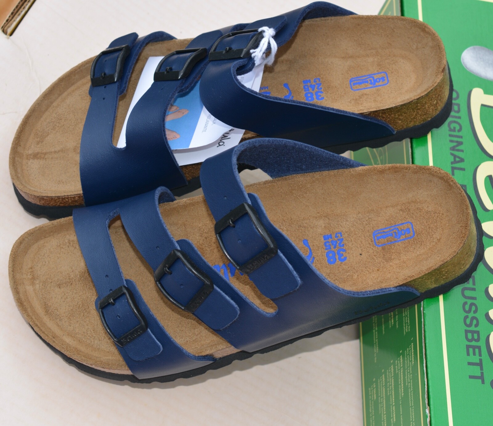 NEW Betula By Birkenstock Leo Soft Footbed Sandal Size 8 / 38 Narrow ...