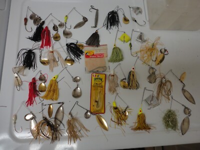2-doz. lot Vintage Old Style Spinnerbaits/buzzbait Various Brands w/box ...