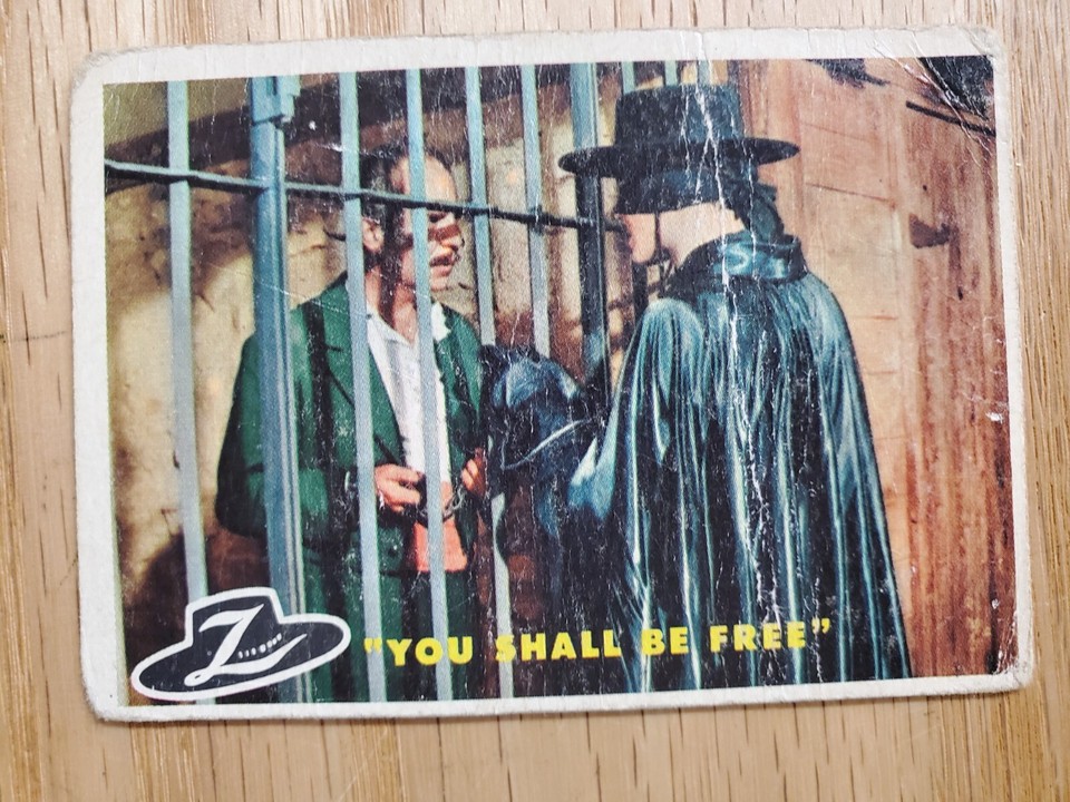 Zorro Television show Trading card lot Topps 1958 11 cards Poor-Good | eBay