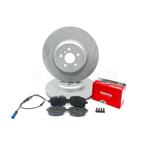 For BMW X7 M50d G07 M Sport rear brake discs mintex pads sensor 370mm ...