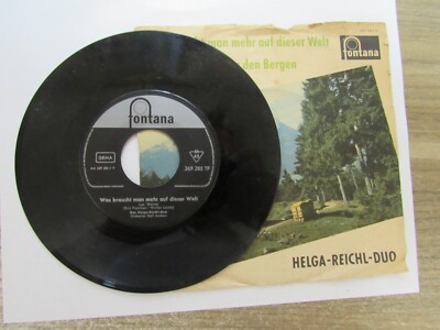 Old 45 RPM German Record - Fontana 269 285 TF - Helga-Reichl - Was ...