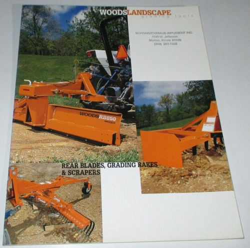 Woods Landscape Grading Tools Sales Brochure Blades Scrapers Rakes ...
