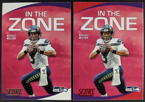 Russell Wilson 2020 Score In the Zone RED IZ-RW Football NFL Card ...