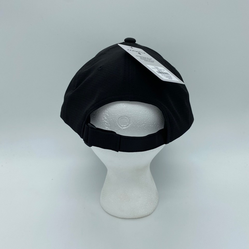 Maxfli Strapback Hat Cap Golf 3D Logo Solid Black One Size Adjustable ...