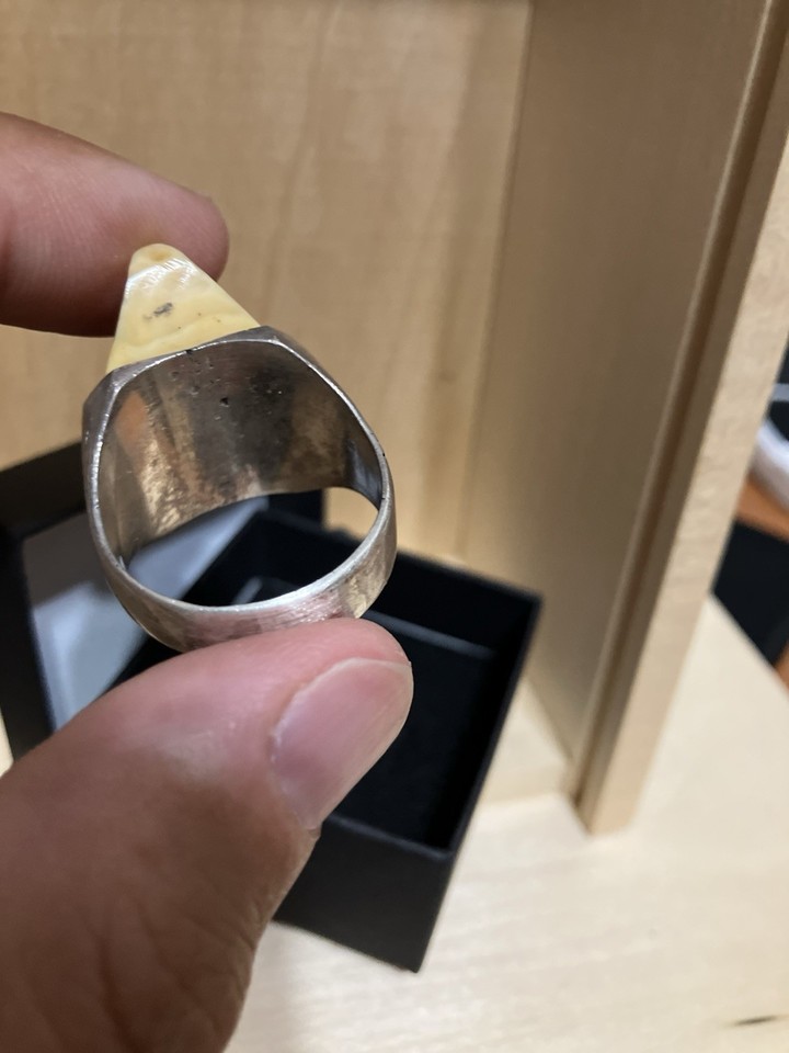 Antique Devil Men’s Ring. Sterling Silver. Over 100 Years Old. Hand carved. | eBay