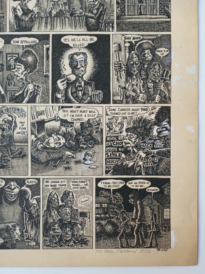VINTAGE 1972 ORIGINAL VINCE WHIRLWIND (BALLARD) UNDERGROUND COMIX ART SLOW DEATH | eBay