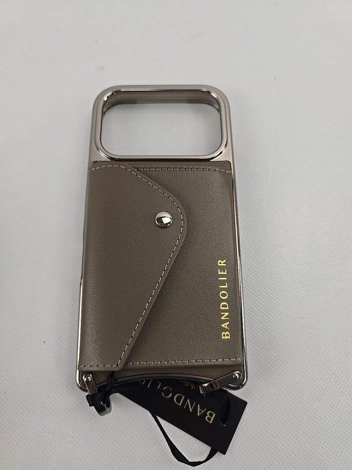 iPhone 17 Pro Bandolier Wallet Crossbody Phone Case - Antique Silver | eBay