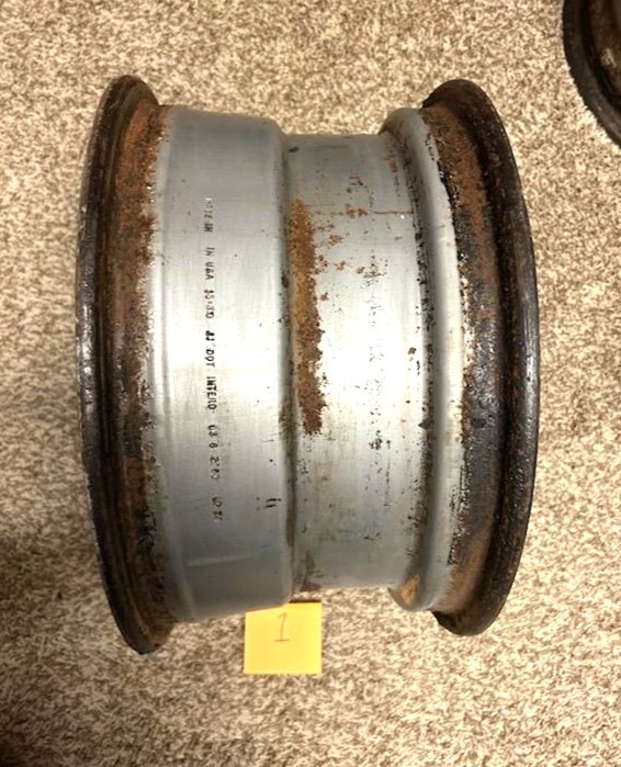 5 Lug Rally Wheels Chevy 15 x 8 Cheverolet Rims Set of 4 GMC Truck Van ...