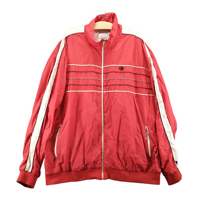 Lot29 Premium Wear Men's Full Zip Windbreaker Jacket Red XXXL Chest ...