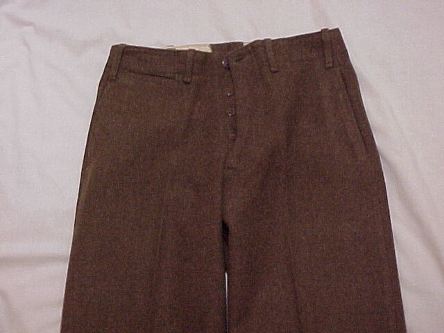 ORIG'L & NEAR MINT Civilian Conservation Corps Heavy Wool OD-33 Pants ...