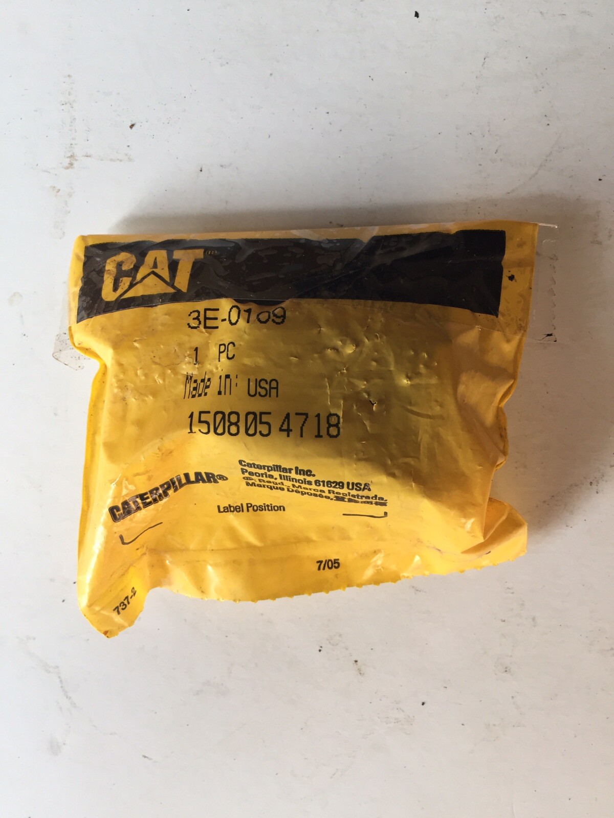 Caterpillar Nos Oem Plug 3E-0109. Cat New Factory Parts 3e0109. | eBay
