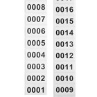 Roll of 0001-1000 Consecutive Inventory Number Stickers for Labeling, 1 ...