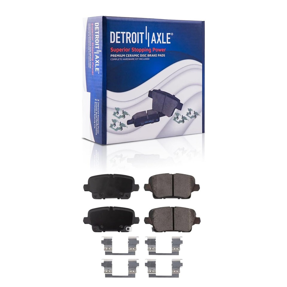 8pc Front Rear Drilled Slotted Brake Rotors Brake Pads Kit for 2019 ...