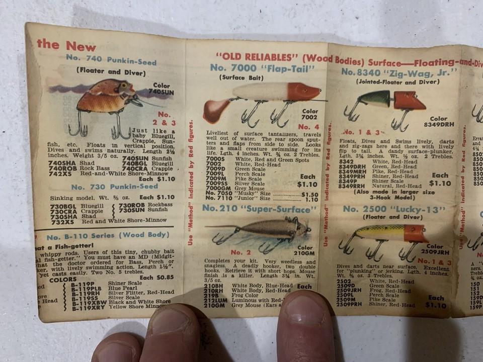 vintage heddon lure box catalog | eBay