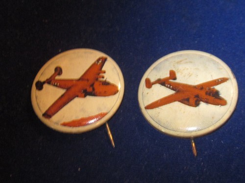Complete Set of 8 Large Military Aircraft Airplane Pep Pins - From the ...