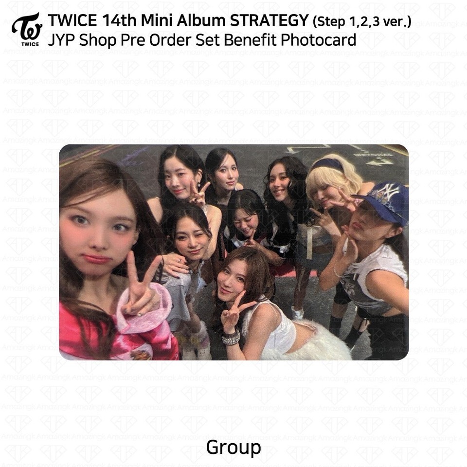 TWICE 14th Mini Album STRATEGY JYP Shop POB Photocard Step 1,2,3,4 Ver ...