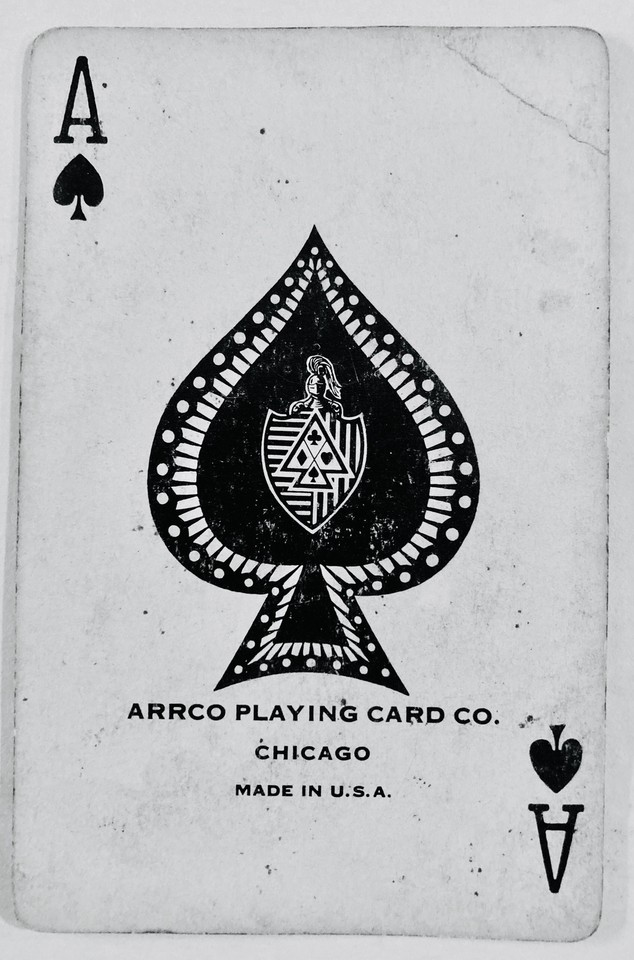 Beatles 1964 NEMS Playing Card Original Very Rare Orange AARCO Deck ACE ...