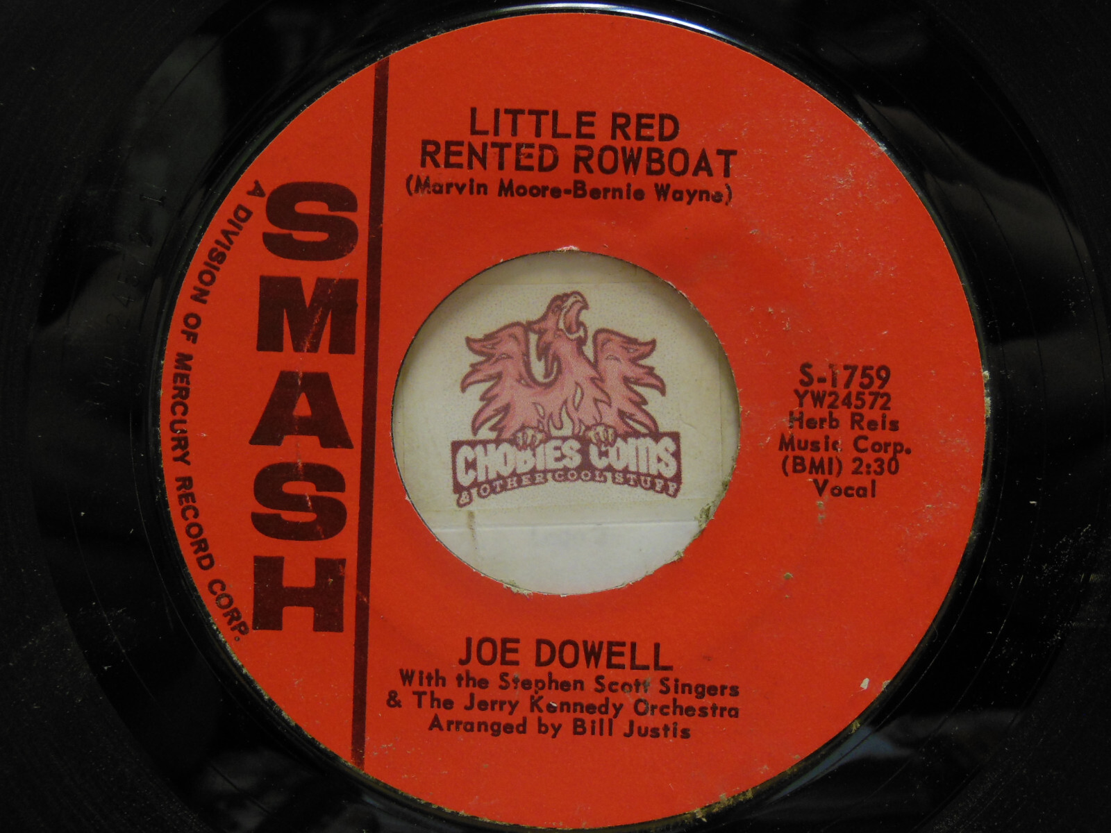 Joe Dowell – Little Red Rented Rowboat / The One I Left For You, 45 RPM ...